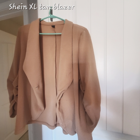 SHEIN | Jackets & Coats | Tan Blazer | Poshmark